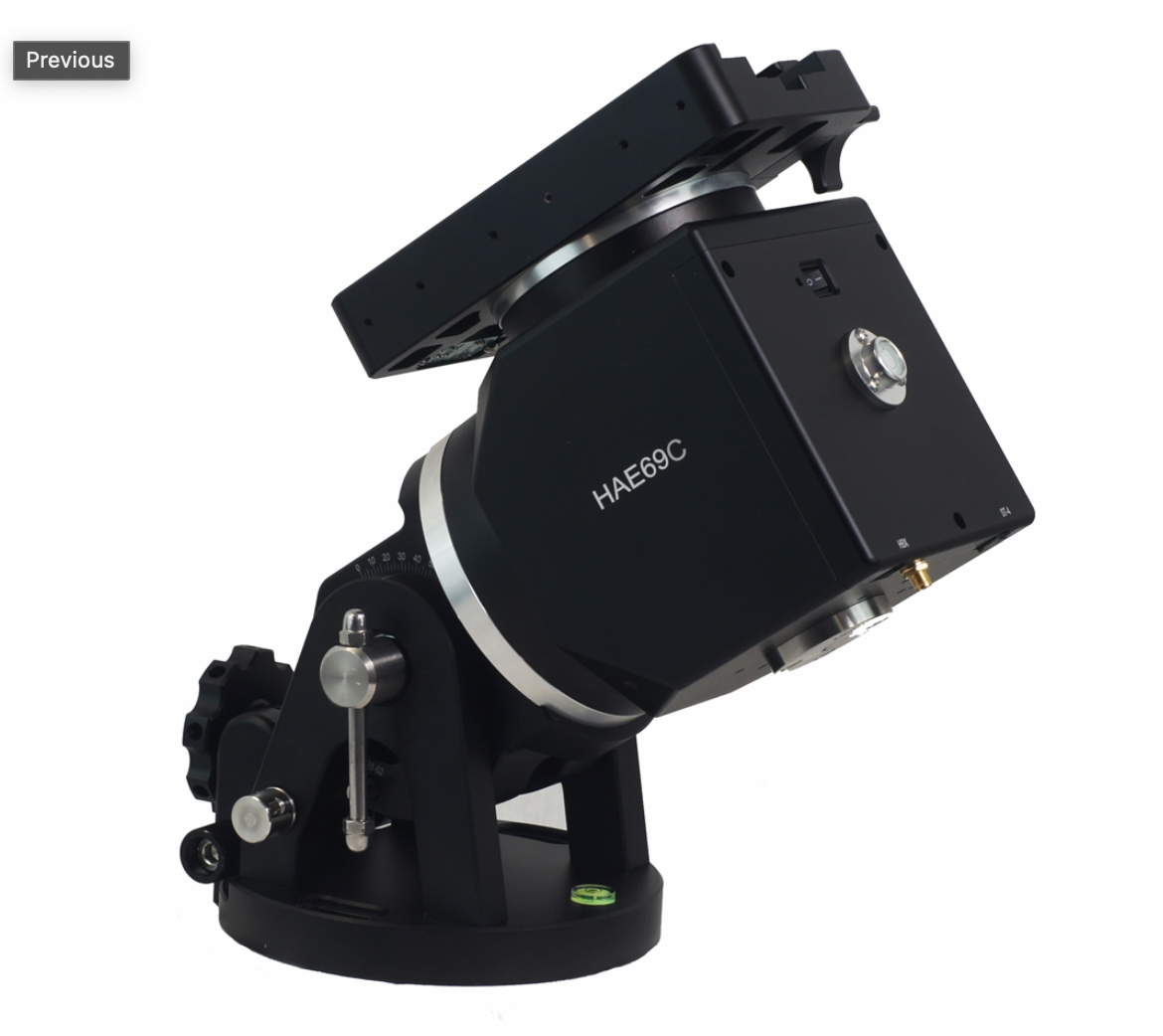 iOptron HAE69C dual axis harmonic drive mount with 69lbs capacity ...